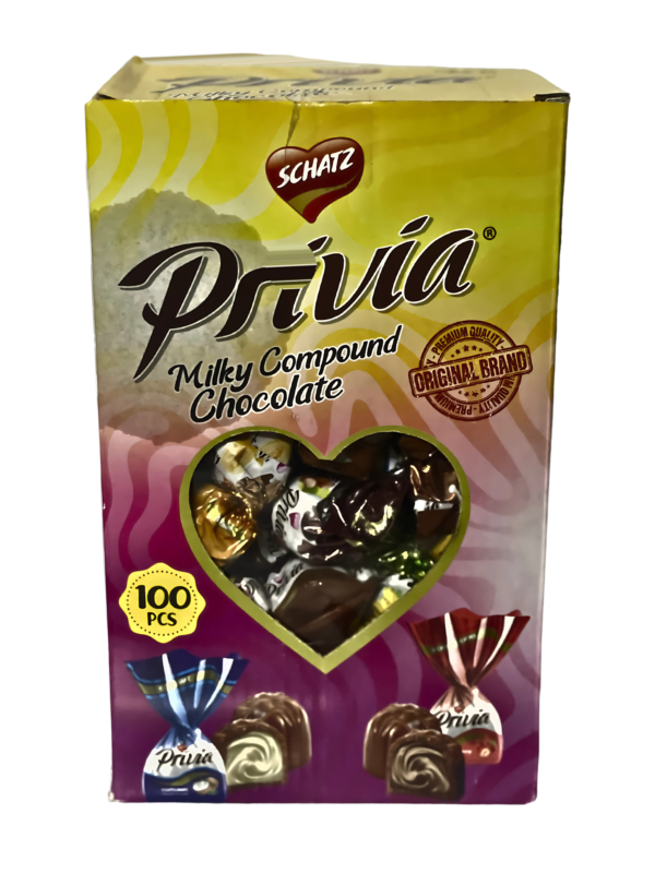 Privia milky compound chocolate-100pcs - Bakkal Turkish Supermarket in ...